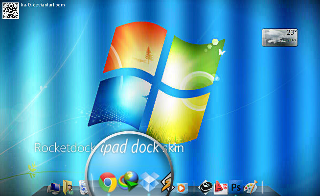 'iPad dock' skin for RocketDock by ka-D on DeviantArt