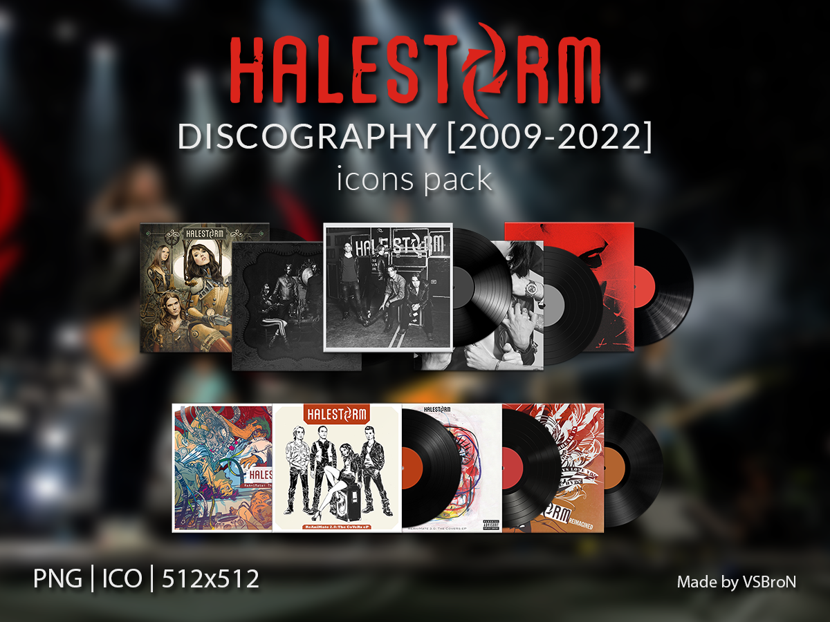 Halestorm Discography [2009-2022] Icons Pack by VSBroN on DeviantArt