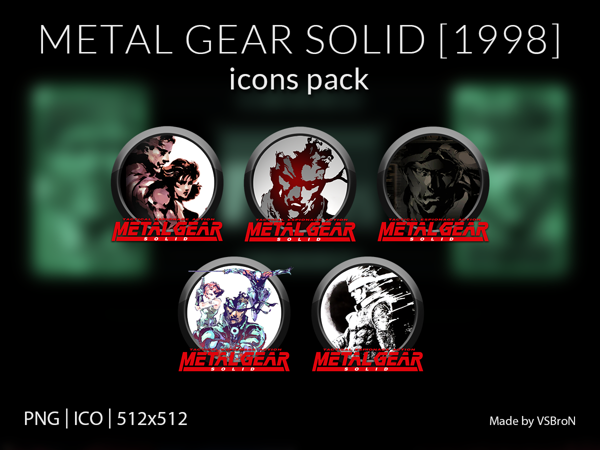 Metal Gear Solid [1998] Icons Pack by VSBroN on DeviantArt