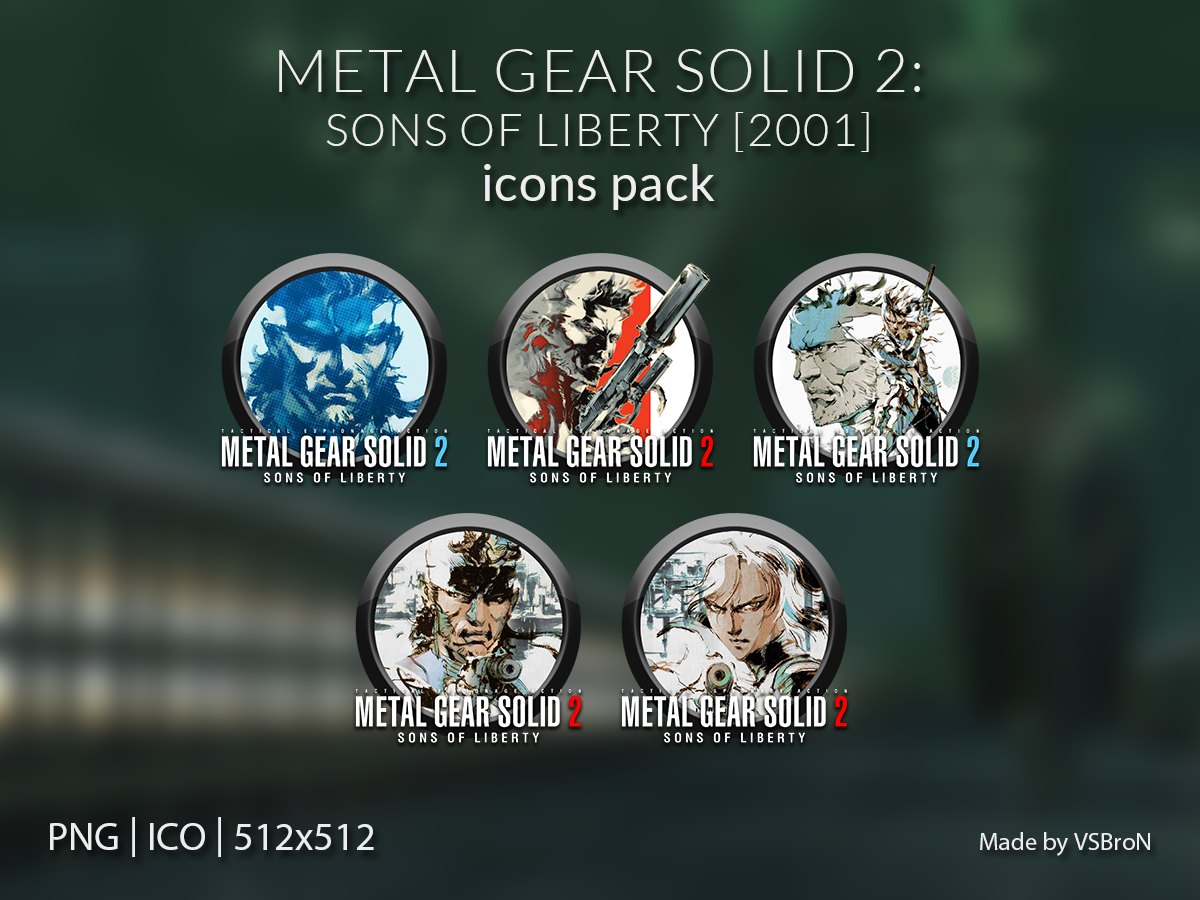 Metal Gear Solid 2: Sons Of Liberty [2001] Icons by VSBroN on DeviantArt