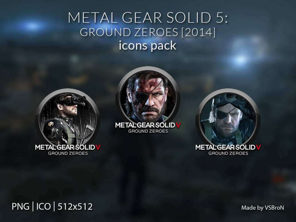 Metal Gear Solid 5: Ground Zeroes [2014] Icons by VSBroN on DeviantArt