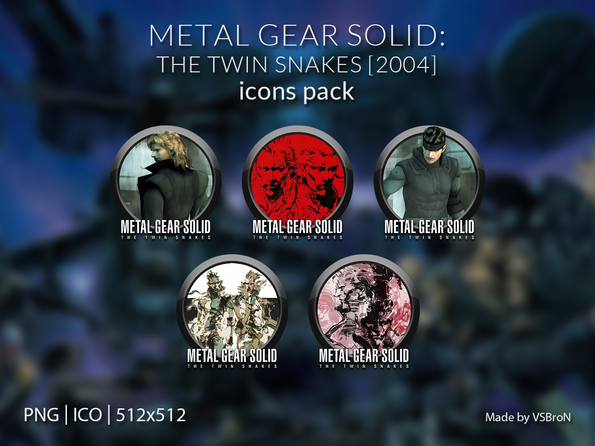 Metal Gear Solid: Twin Snakes [2004] Icons Pack by VSBroN on DeviantArt
