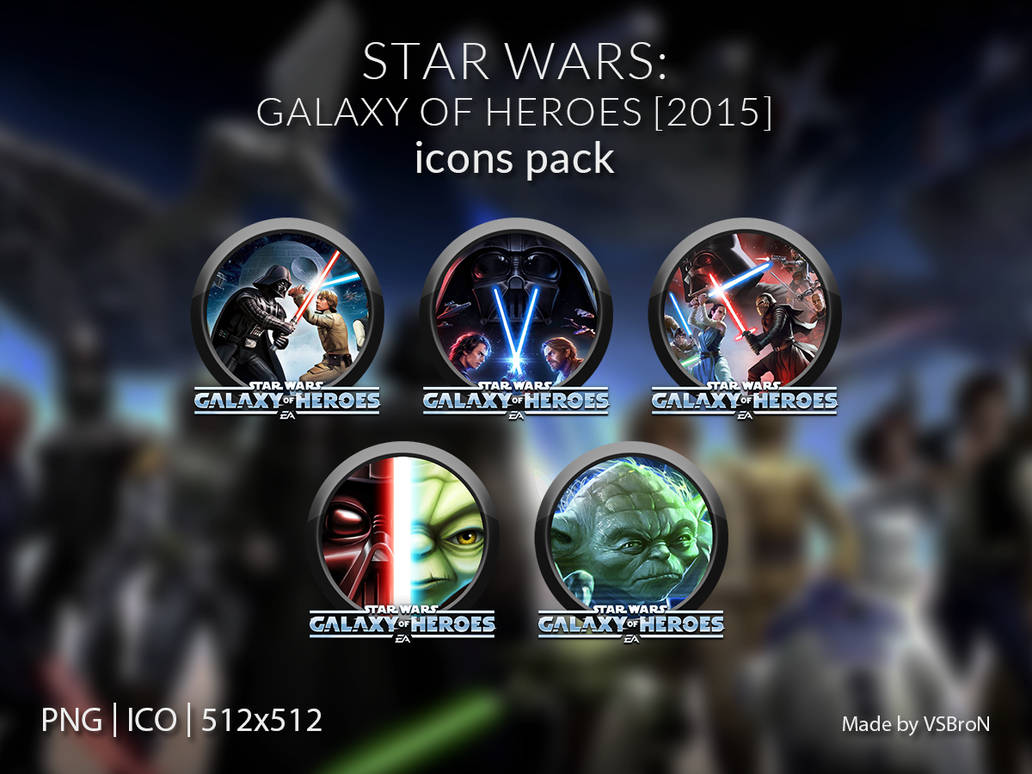 Star Wars: Galaxy Of Heroes [2015] Icons Pack by VSBroN on DeviantArt
