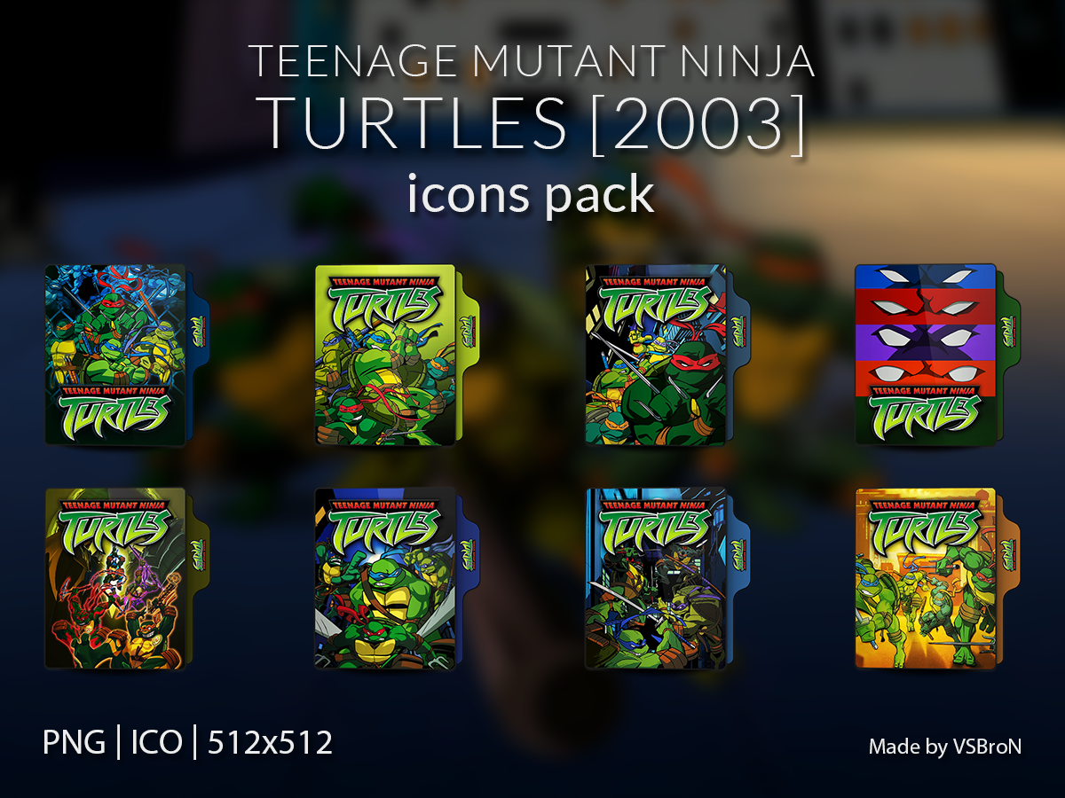 Teenage Mutant Ninja Turtles [2003] Icons Pack by VSBroN on DeviantArt