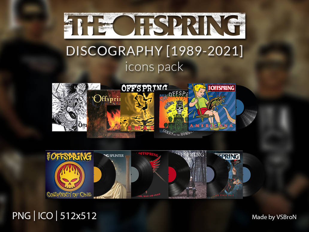 The Offspring Discography [1989-2021] Icons Pack by VSBroN on DeviantArt