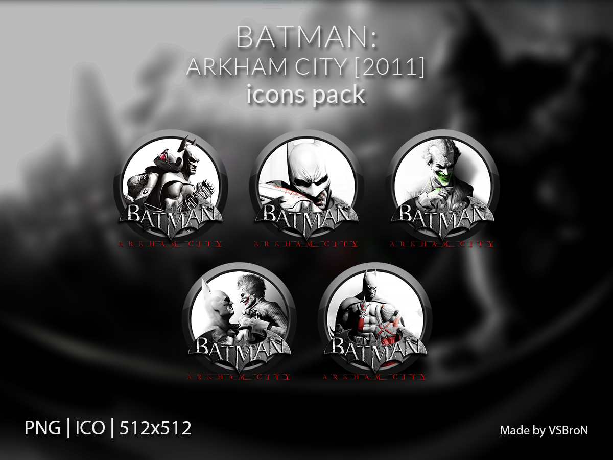 Batman: Arkham City [2011] Icons Pack by VSBroN on DeviantArt