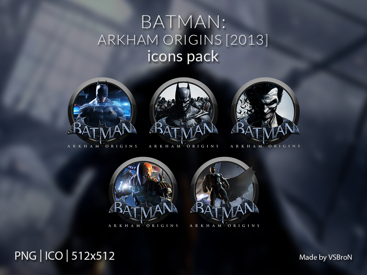 Batman: Arkham Origins [2013] Icons Pack by VSBroN on DeviantArt