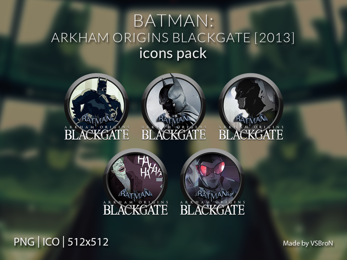 Batman: Arkham Origins Blackgate [2013] Icons Pack by VSBroN on DeviantArt