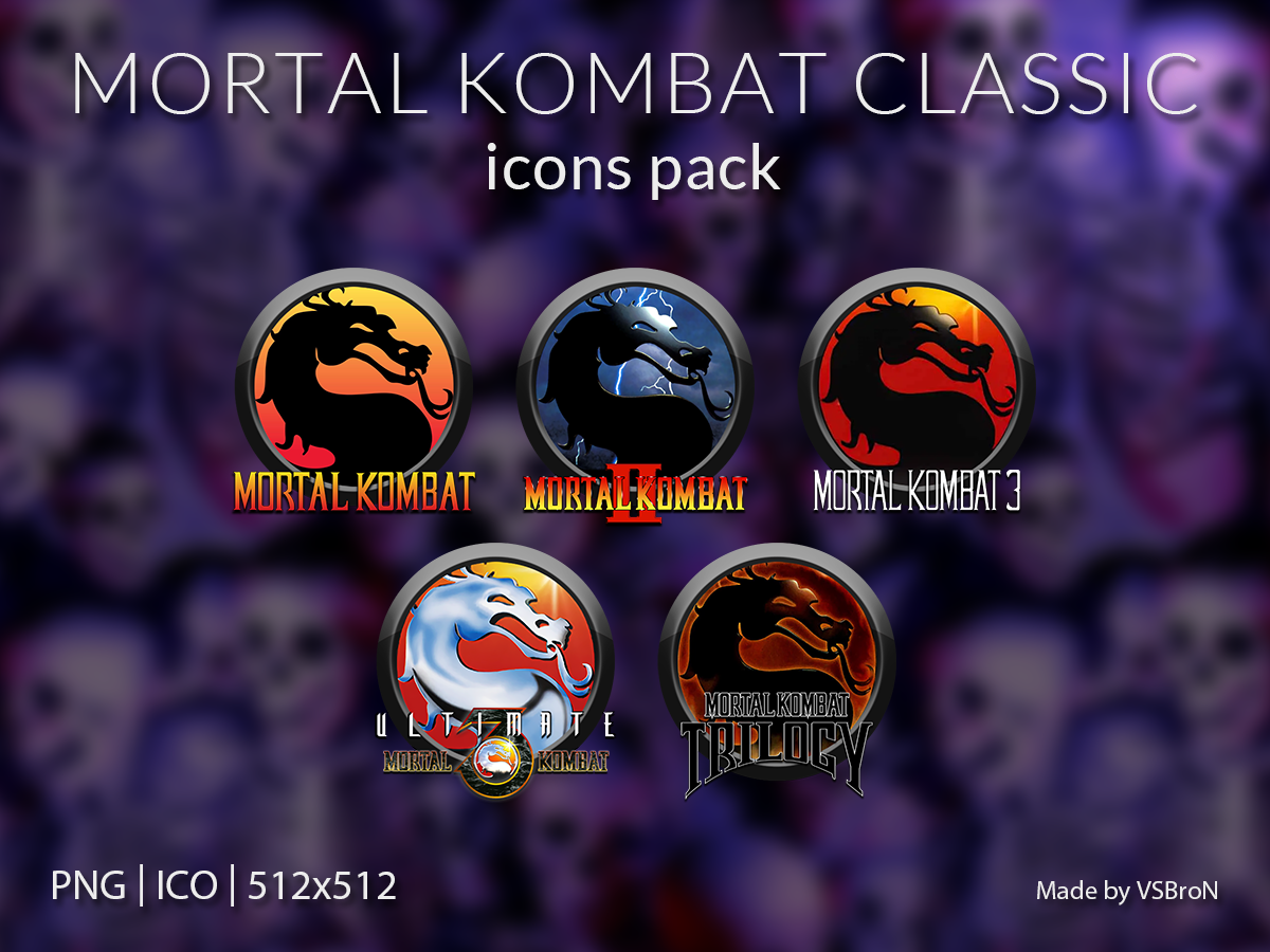 Mortal Kombat Classic Icons Pack by VSBroN on DeviantArt