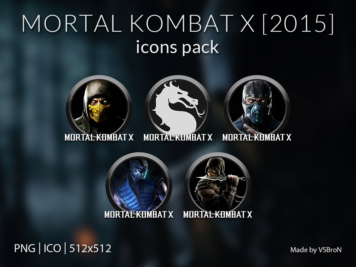 Mortal Kombat X [2015] Icons Pack by VSBroN on DeviantArt