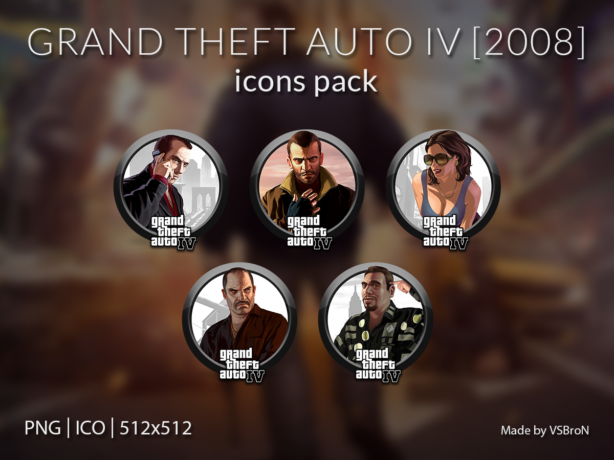 Grand Theft Auto IV [2008] Icons Pack by VSBroN on DeviantArt