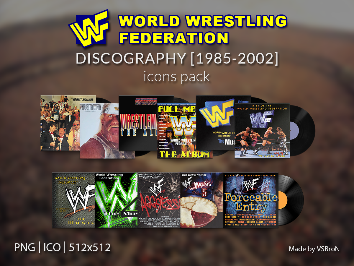 WWF Discography [1985-2002] Icons Pack by VSBroN on DeviantArt