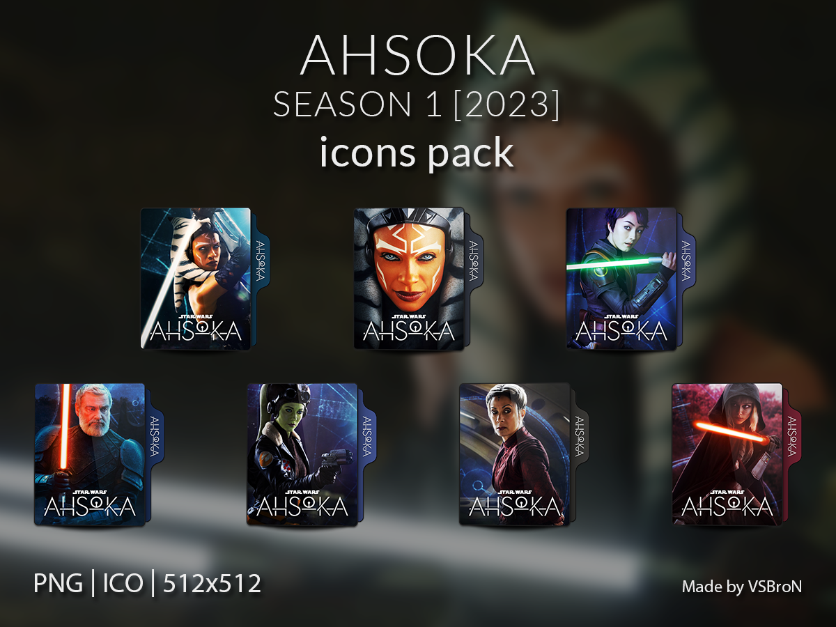 Ahsoka (s01) [2023] Icons Pack by VSBroN on DeviantArt