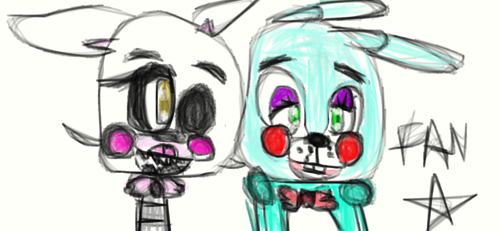 Toy Bonnie y Mangle by fandeidol334 on DeviantArt