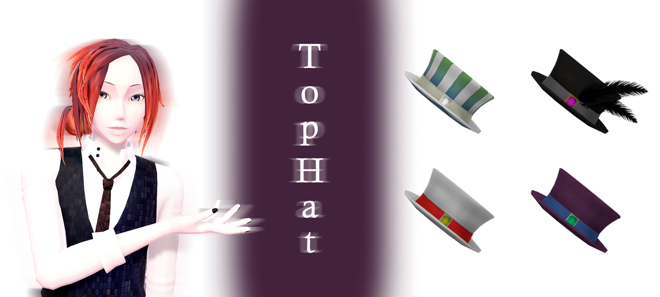 [MMD] Top Hat DL by JoanAgnes on DeviantArt