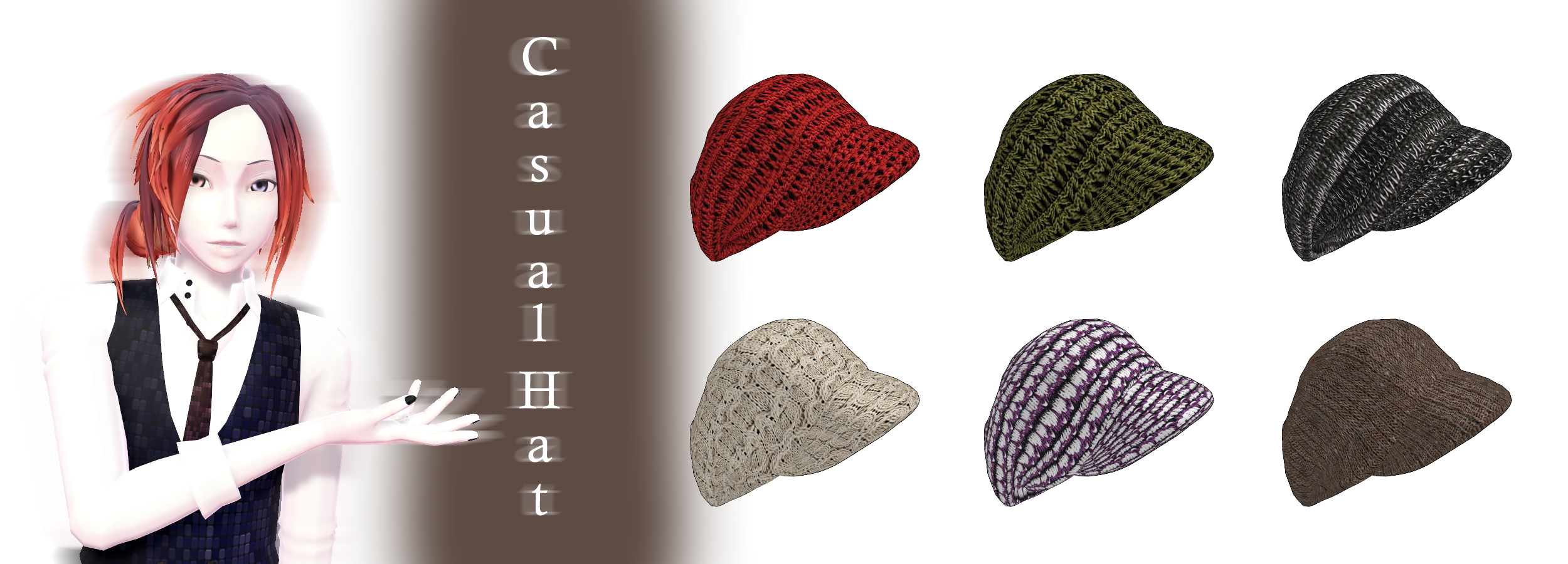 [MMD] Casual Hat DL by JoanAgnes on DeviantArt