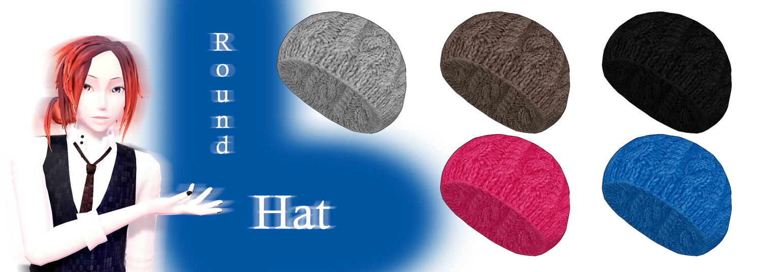 [MMD] Round Hat DL by JoanAgnes on DeviantArt