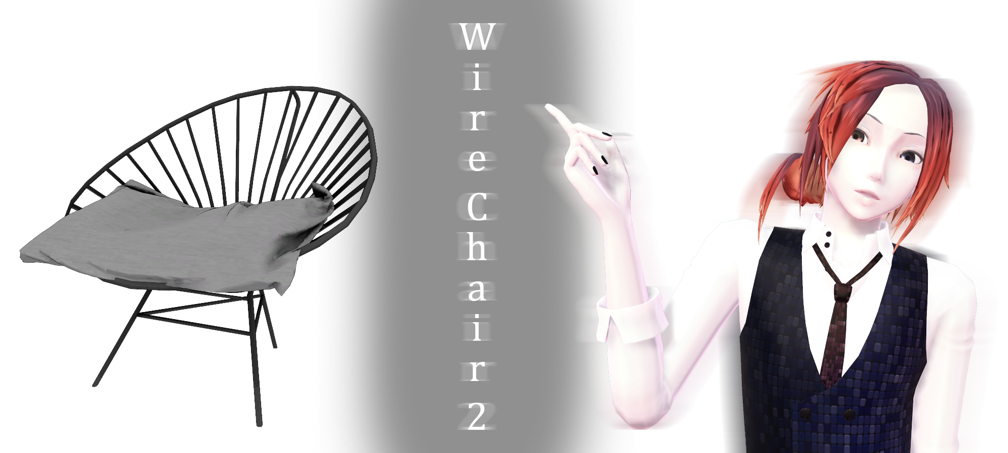 [MMD] Wire Chair 2 DL by JoanAgnes on DeviantArt
