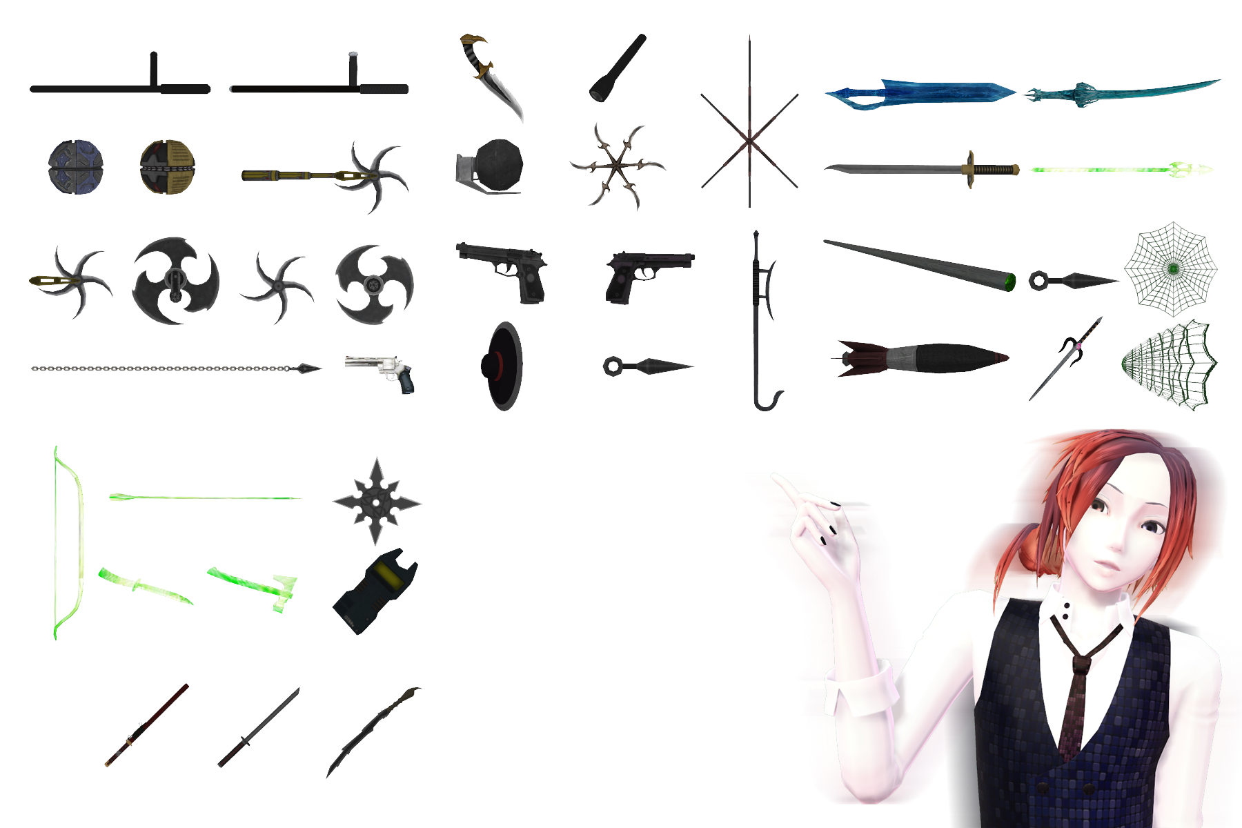 [MMD] Mortal Kombat - Weapons DL by JoanAgnes on DeviantArt