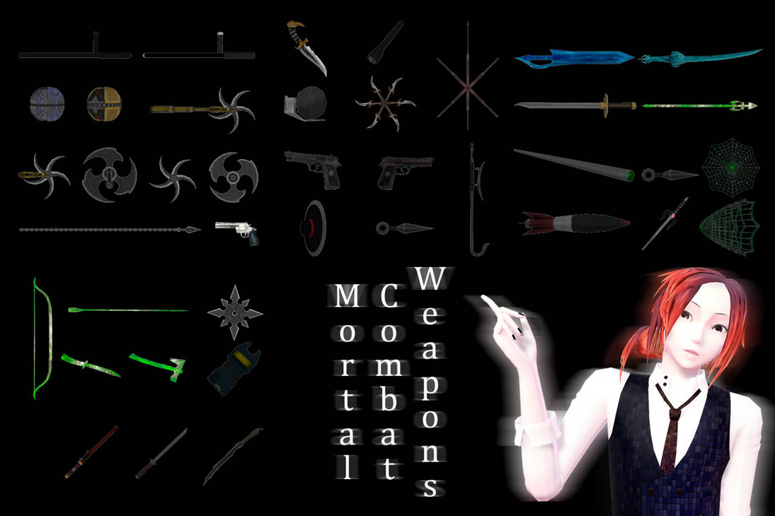 [MMD] Mortal Kombat - Weapons DL by JoanAgnes on DeviantArt
