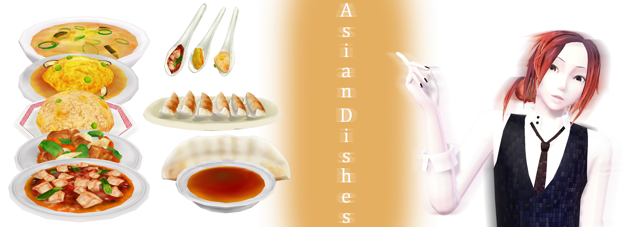 [MMD] Asian Dishes DL by JoanAgnes on DeviantArt