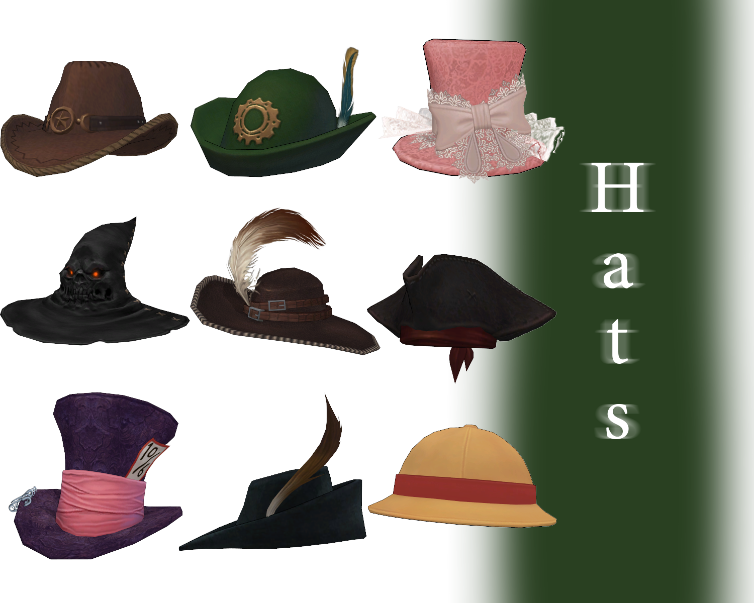 [MMD] Hats - DL by JoanAgnes on DeviantArt