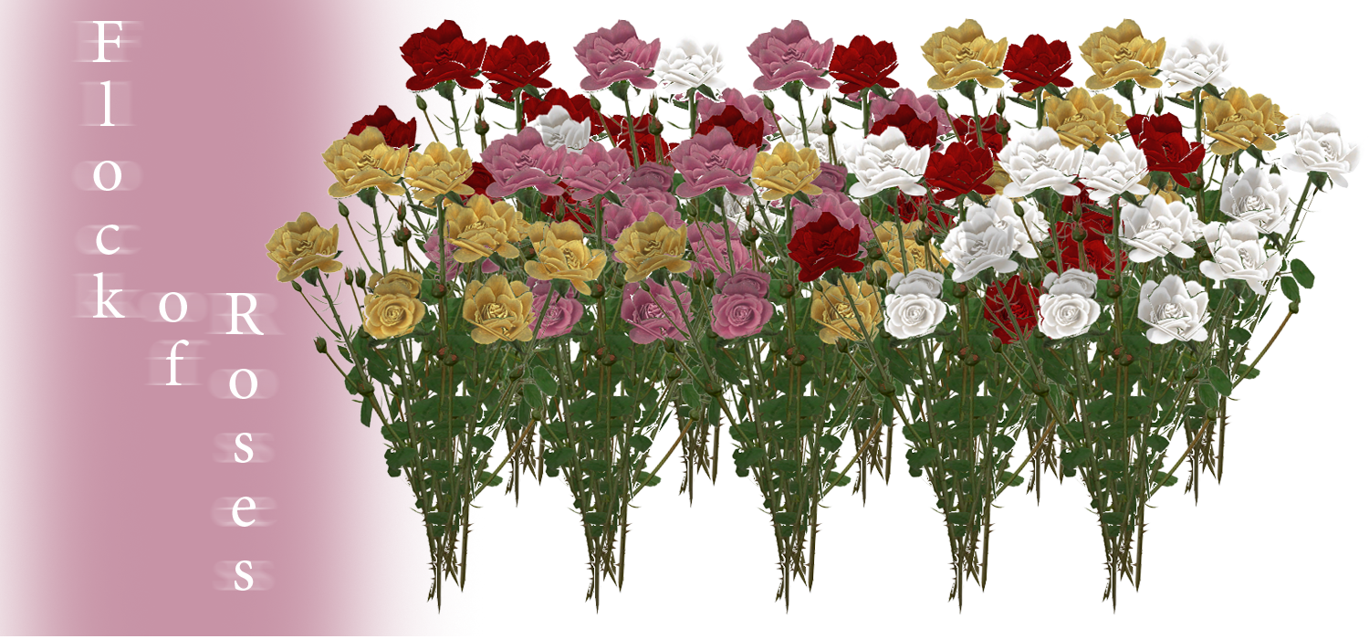 [MMD] Flock of Roses - DL by JoanAgnes on DeviantArt