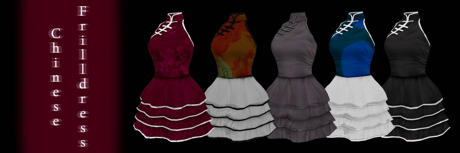 [MMD] Chinese Frilldress - DL by JoanAgnes on DeviantArt