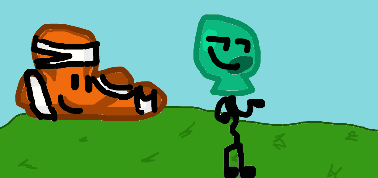 BFB Art 1 : Cloudy and Balloony by RockyTheBFBRock on DeviantArt