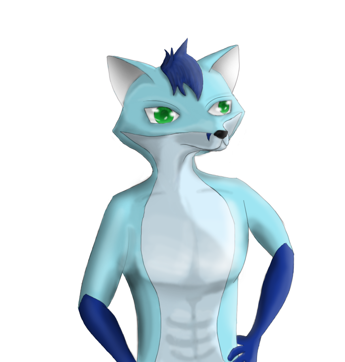 Fox Blue by yandesigne18 on DeviantArt