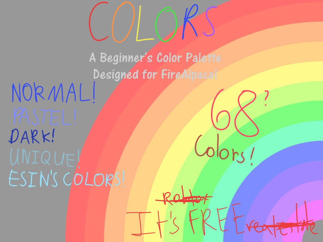 Colors: A Beginner's Color Palette 4 FireAlpaca by TheYummyPie on ...