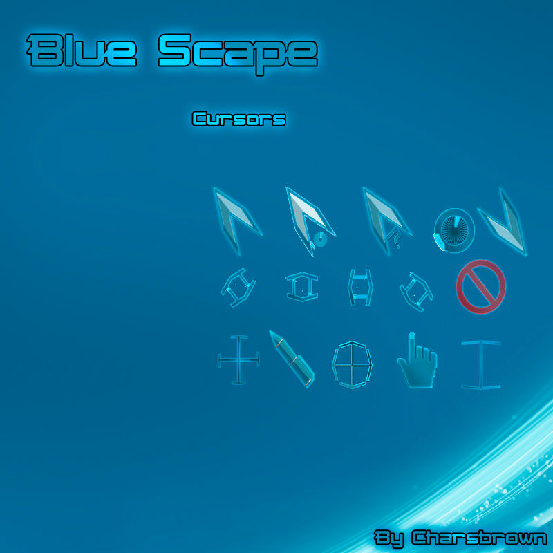 Blue Scape Cursors by charsbrown on DeviantArt