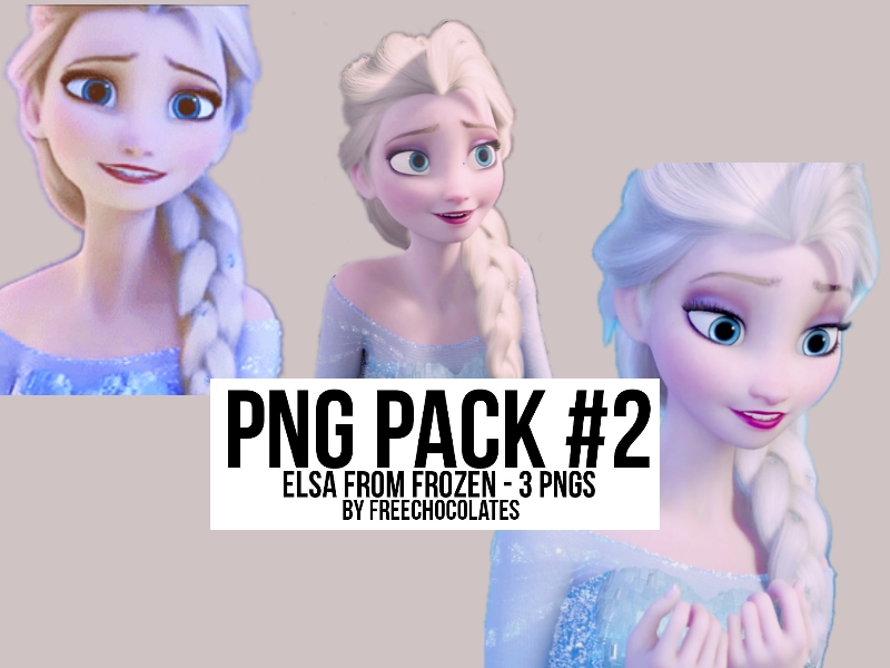 PNG Pack #2 - Elsa (Frozen) - 3 PNGs by freechocolates on DeviantArt