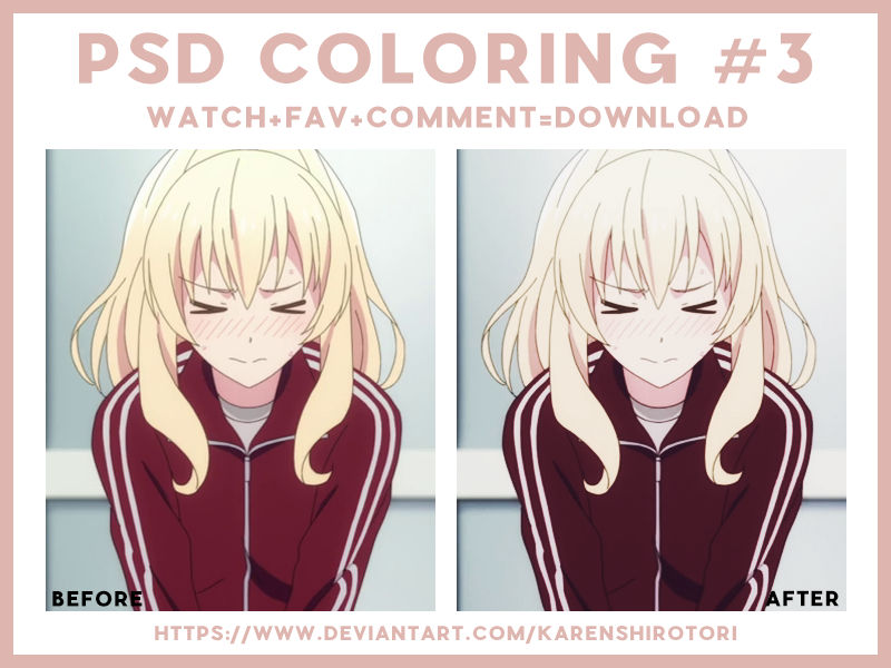 PSD Coloring #3 by itskarendesu on DeviantArt