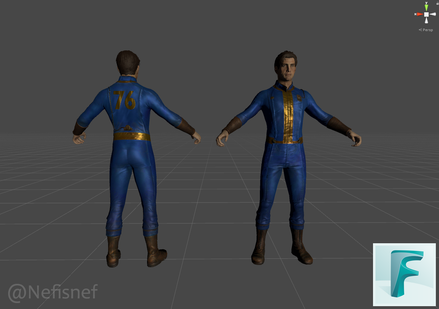 Nate - Fallout 4 (FBX) by NefIsNefarious on DeviantArt