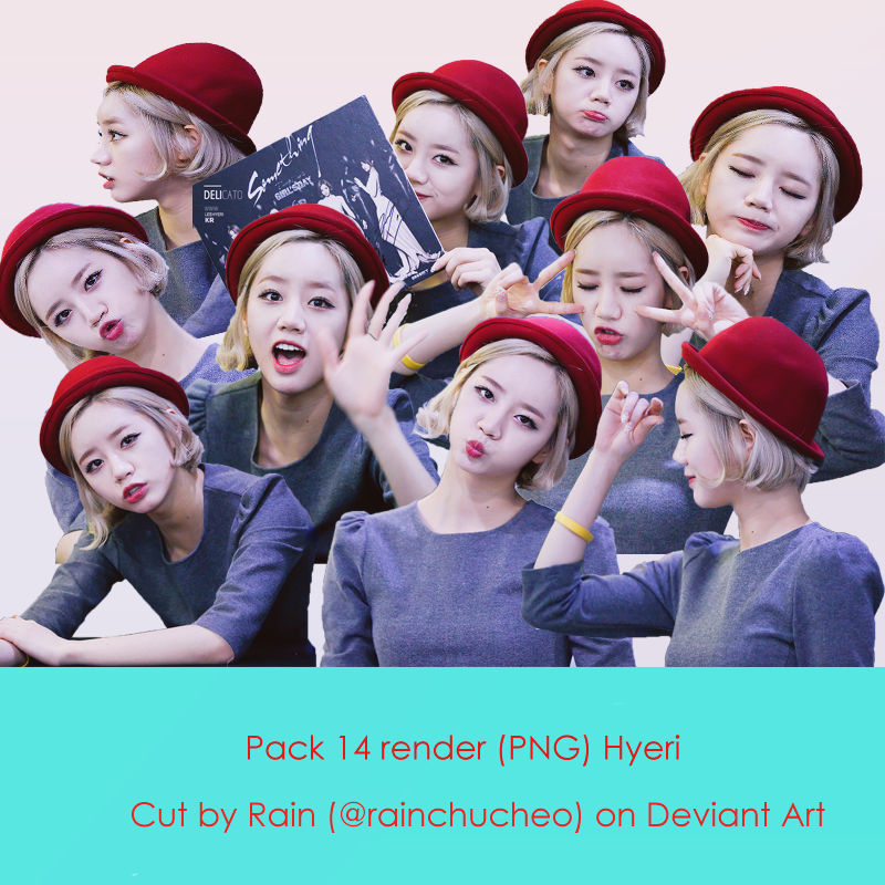 Pack #1 PNG (Render) Hyeri - Cut by Rain by rainchucheo on DeviantArt
