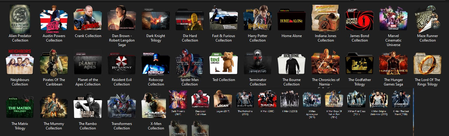 English Movie Collections Folder Icon Pack by LOTW96 on DeviantArt