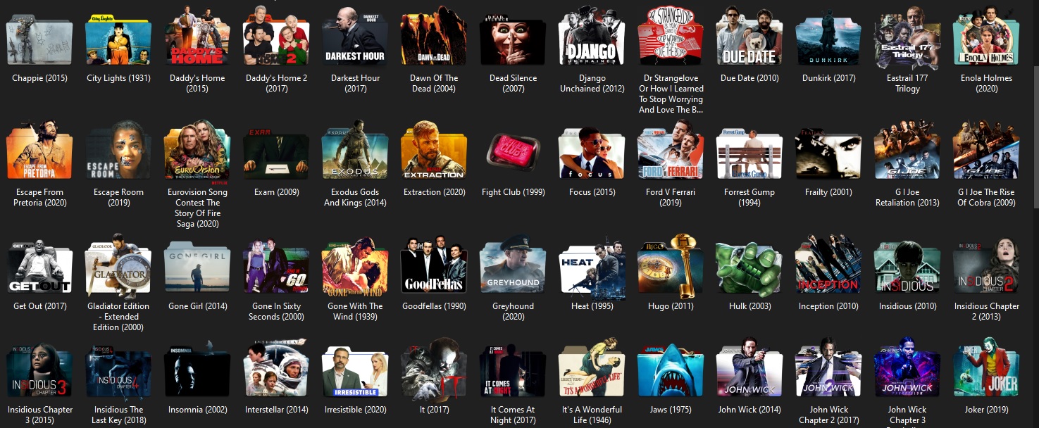 English Movies Folder Icon Pack by LOTW96 on DeviantArt