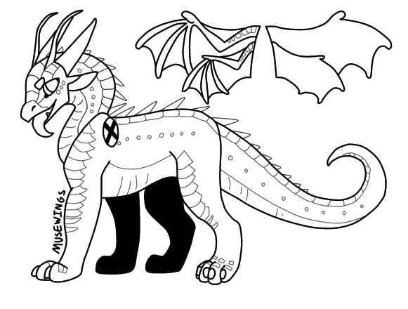 SilkWing/Nightwing hybrid base by AuroraDragon2009 on DeviantArt