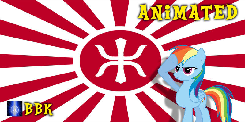 Rainbow Dash salutes Japan by BB-K on DeviantArt