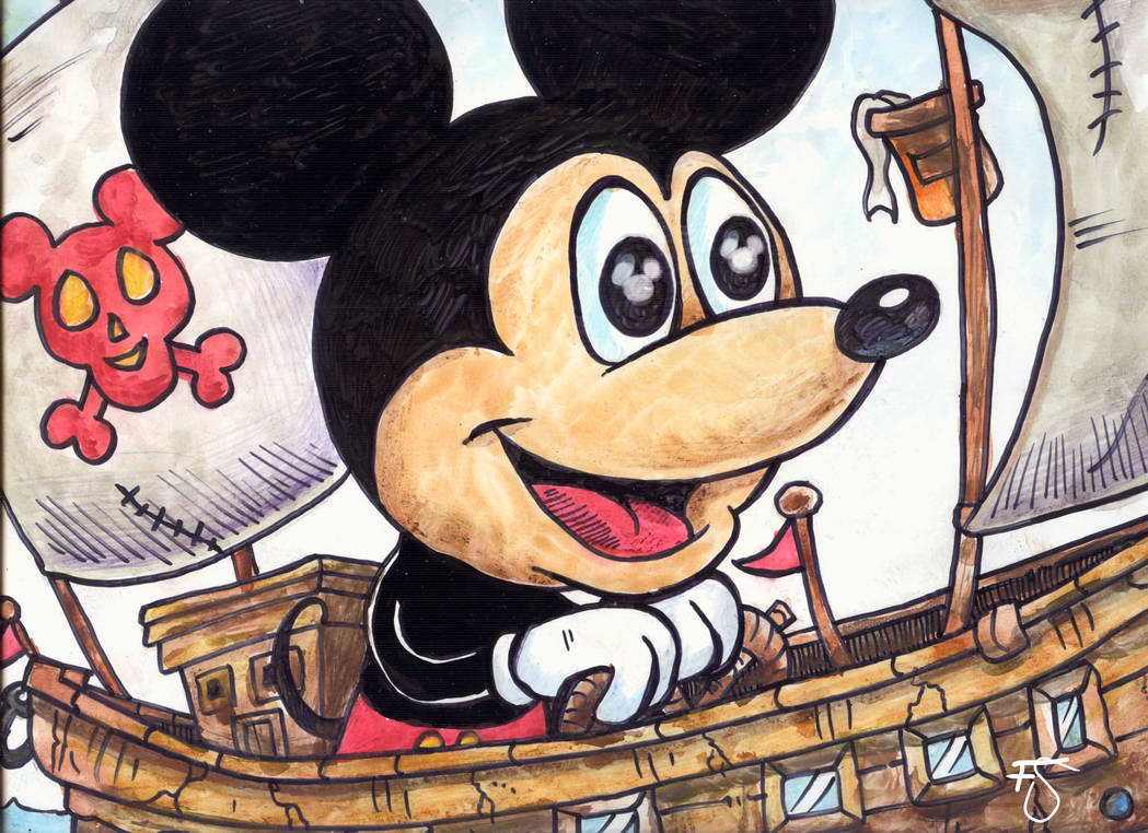 Mickey Boat Sketch 2010 by FSudol on DeviantArt