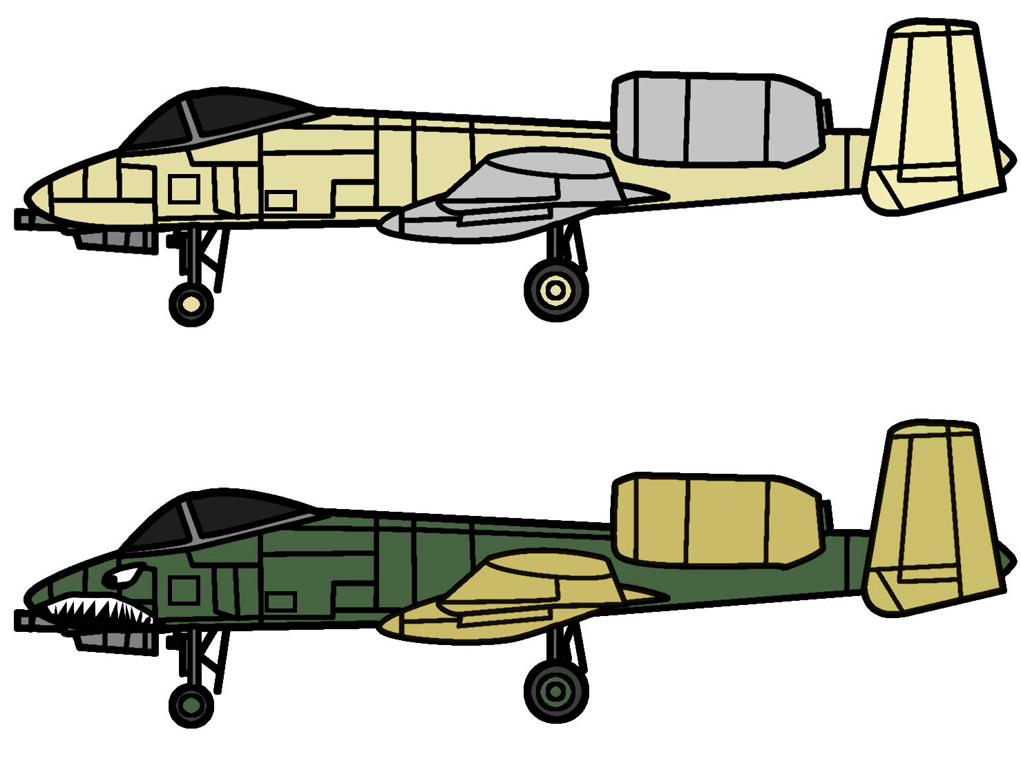 Walfas Custom: GDI A-10 ground support plane (TD) by Midian-P on DeviantArt