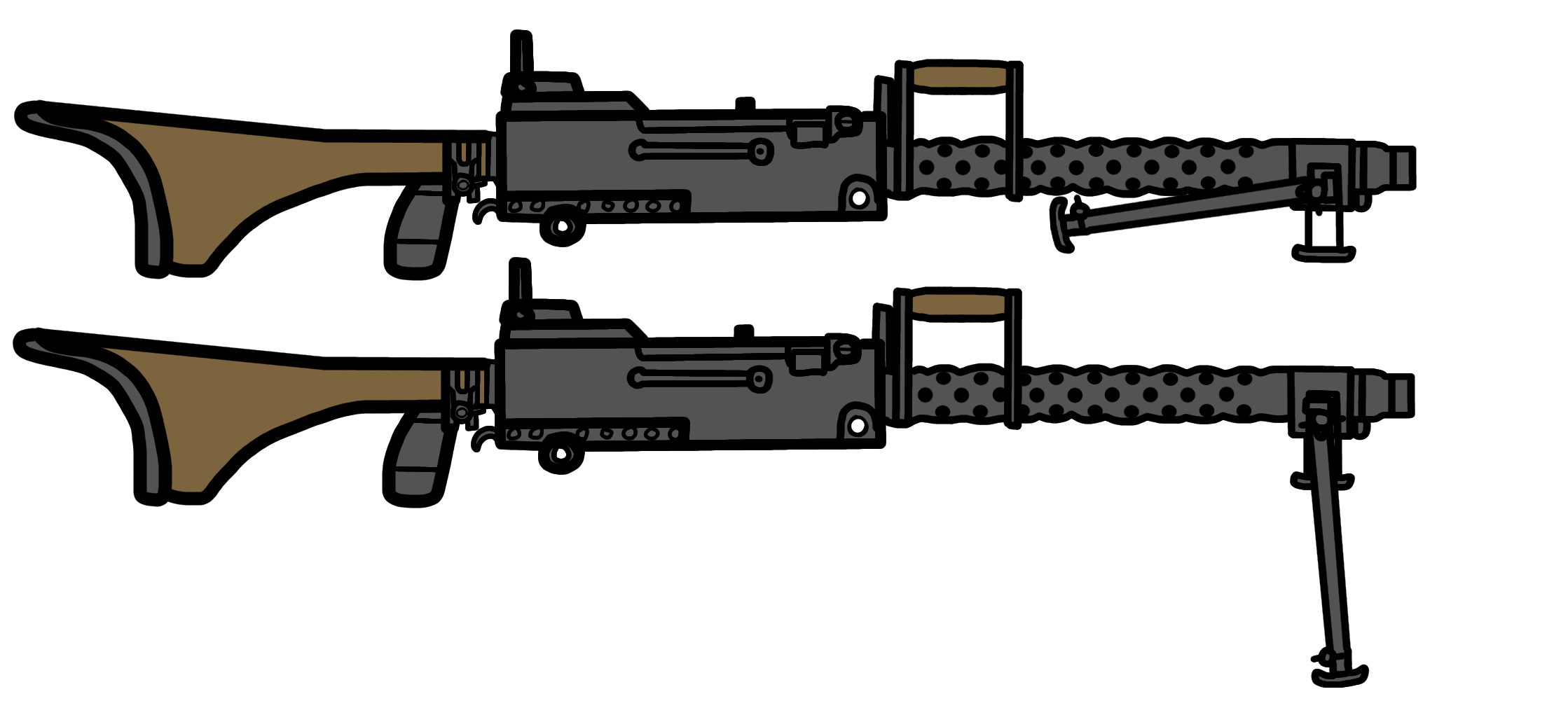 Walfas Custom Prop: M1919A6 Browning MG by Midian-P on DeviantArt
