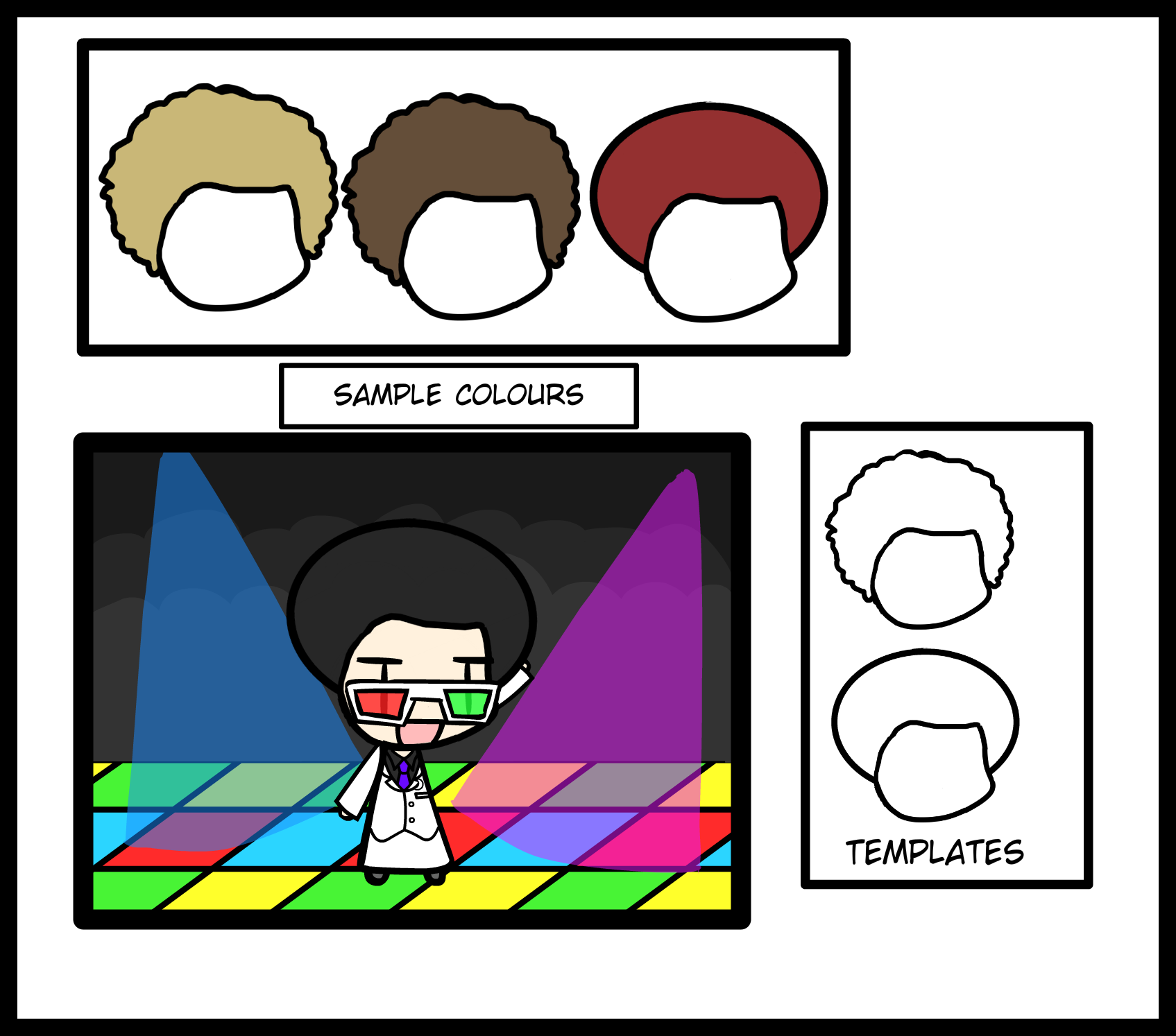 Walfas Custom Parts: Afro Pack by Midian-P on DeviantArt