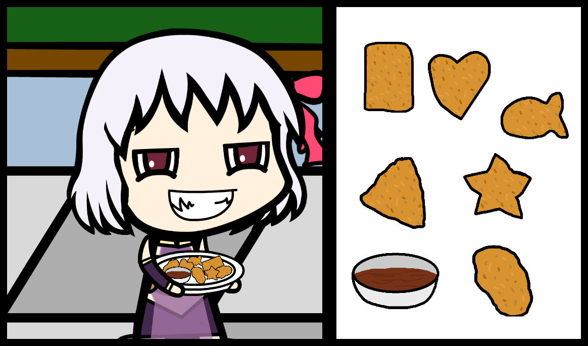 Walfas Custom Prop: Chicken Nuggets by Midian-P on DeviantArt