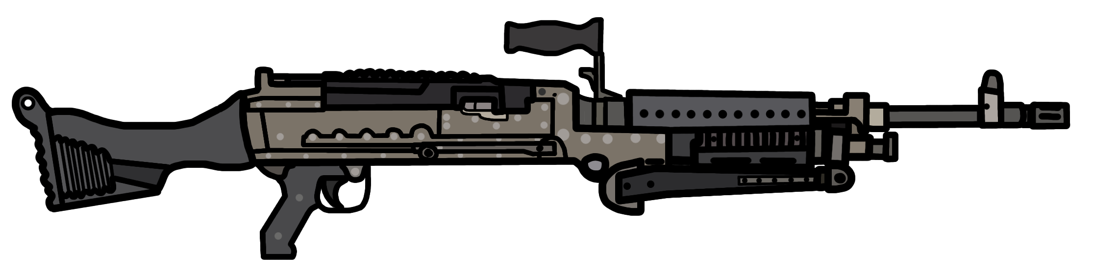Walfas Custom Prop: M240B Machine Gun by Midian-P on DeviantArt