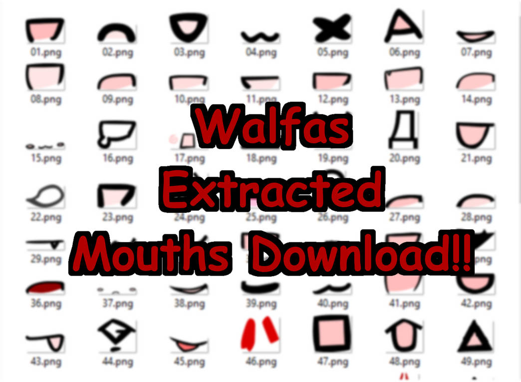 Walfas Custom - All Create.swf Mouths Extracted by Midian-P on DeviantArt