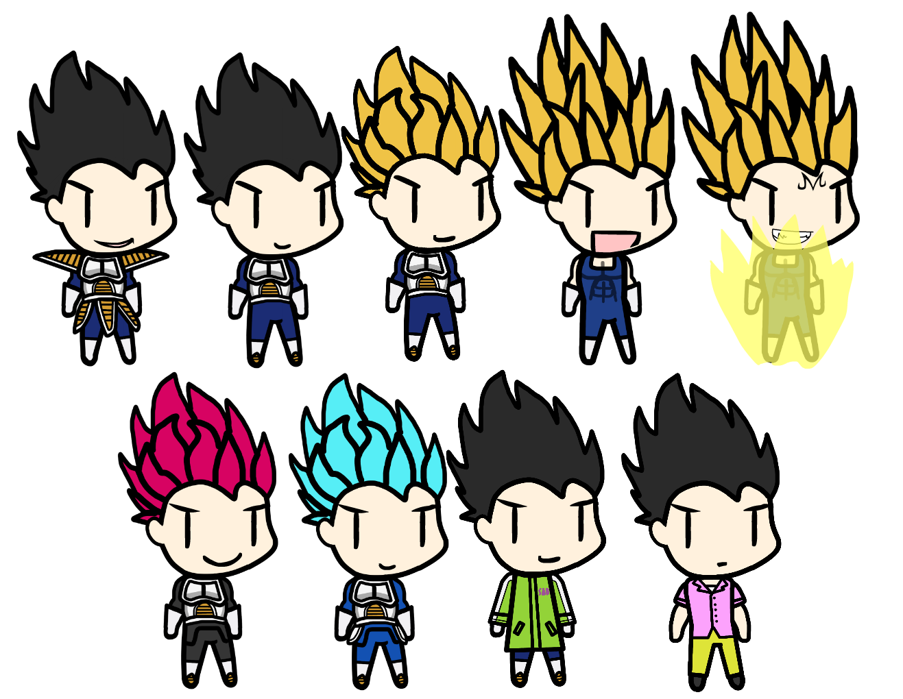 Walfas Custom Base: Vegeta (Dragon Ball) by Midian-P on DeviantArt