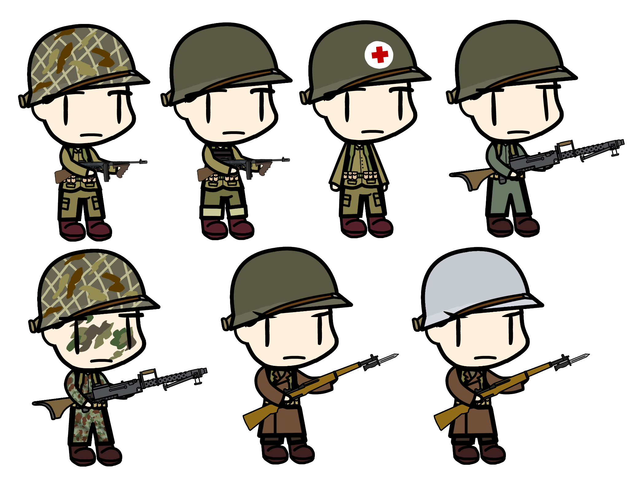 Walfas Custom Base: WW2 US GIs and Marines by Midian-P on DeviantArt
