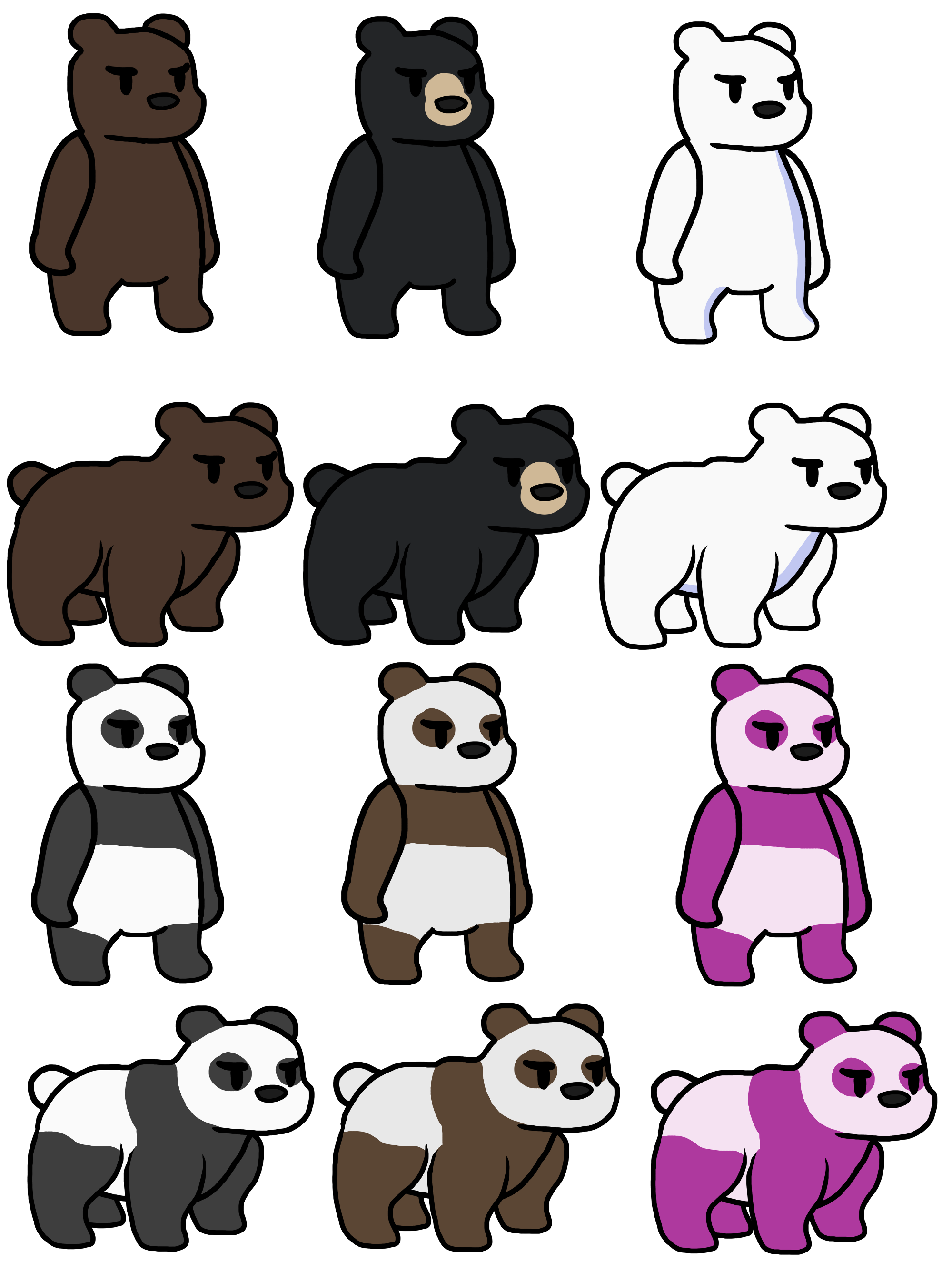 Walfas Custom Prop: Bear and Panda Set by Midian-P on DeviantArt